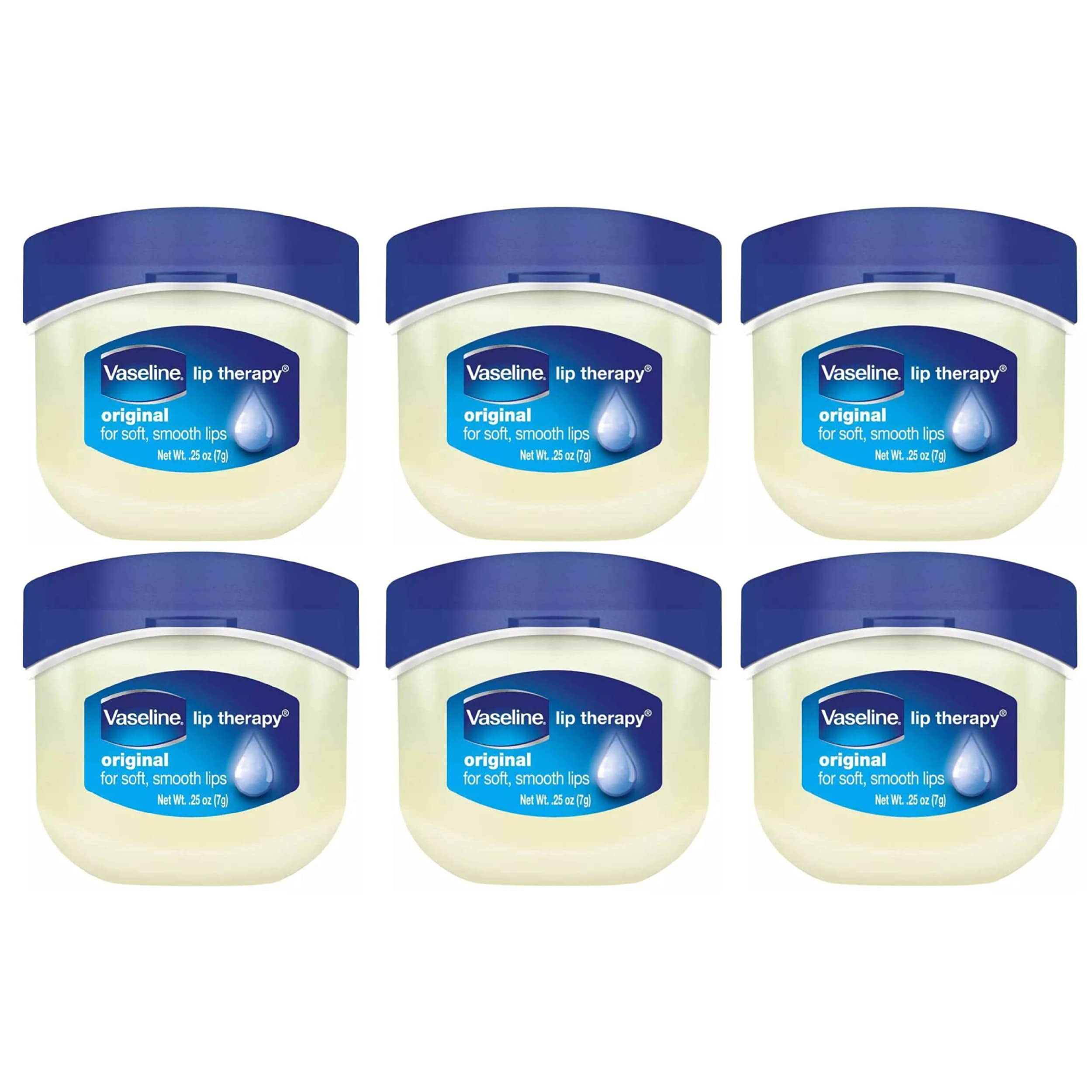 Vaseline Lip Therapy, Original 0.25 oz (Pack of 6) - Walmart.com