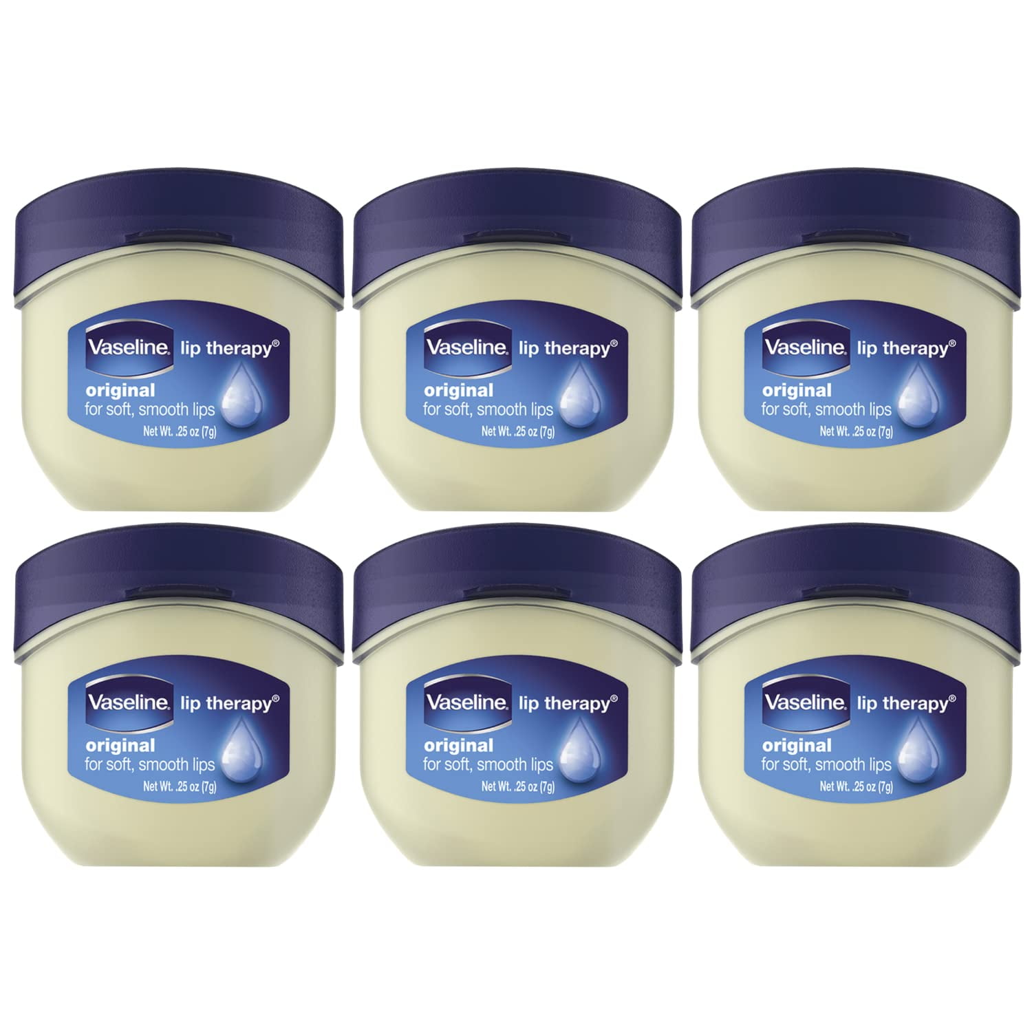 Vaseline Lip Therapy Original Mini, White Petrolatum, Advanced ...