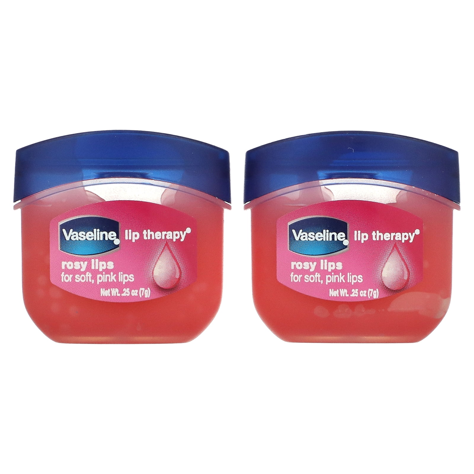 Vaseline Lip Therapy Rosy Lip Balm Mini, 0.25 oz, 2 ct - Walmart.com