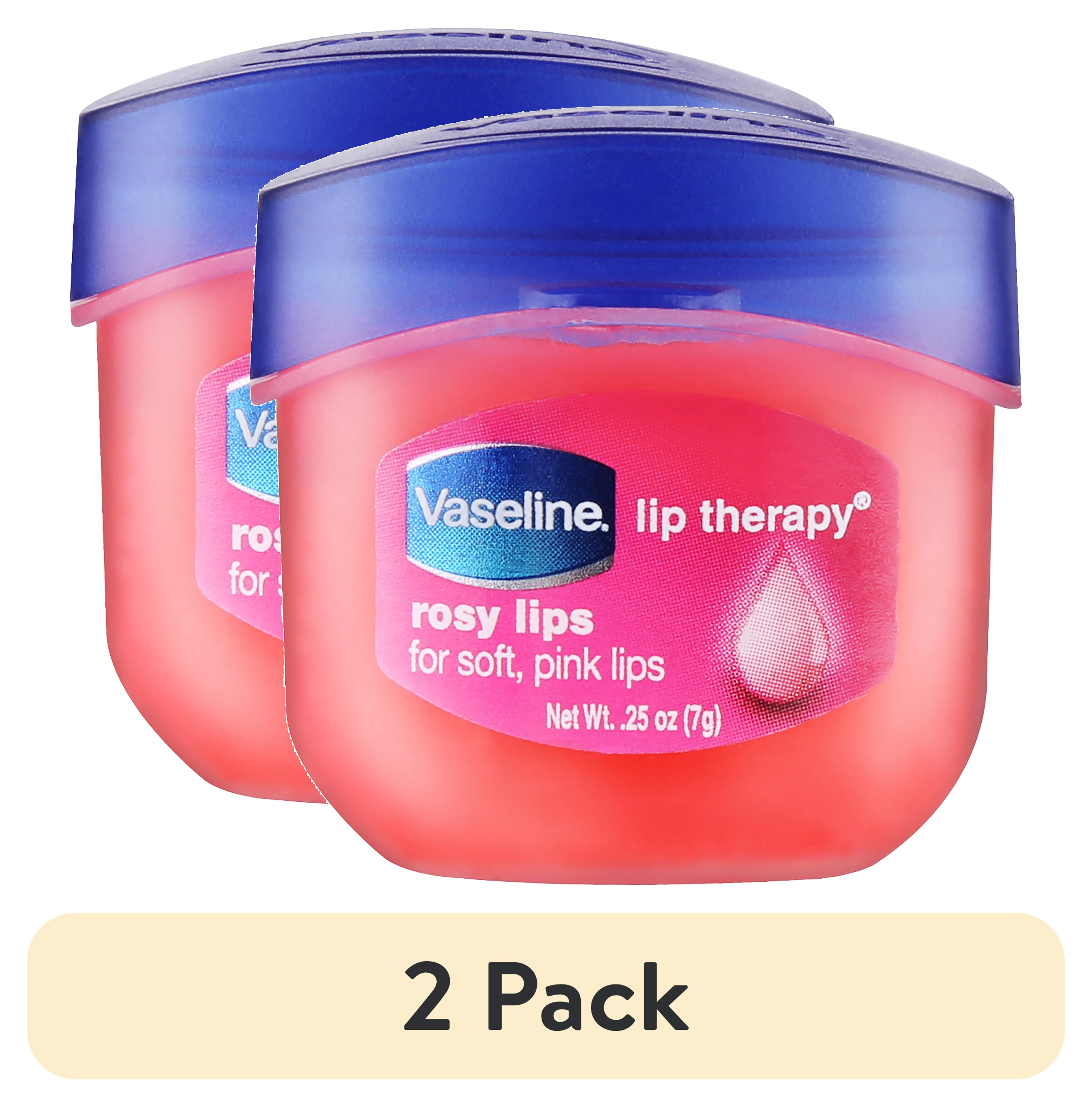 (2 pack) Vaseline Lip Therapy Tinted Lip Balm Mini, Rosy 0.25 oz ...