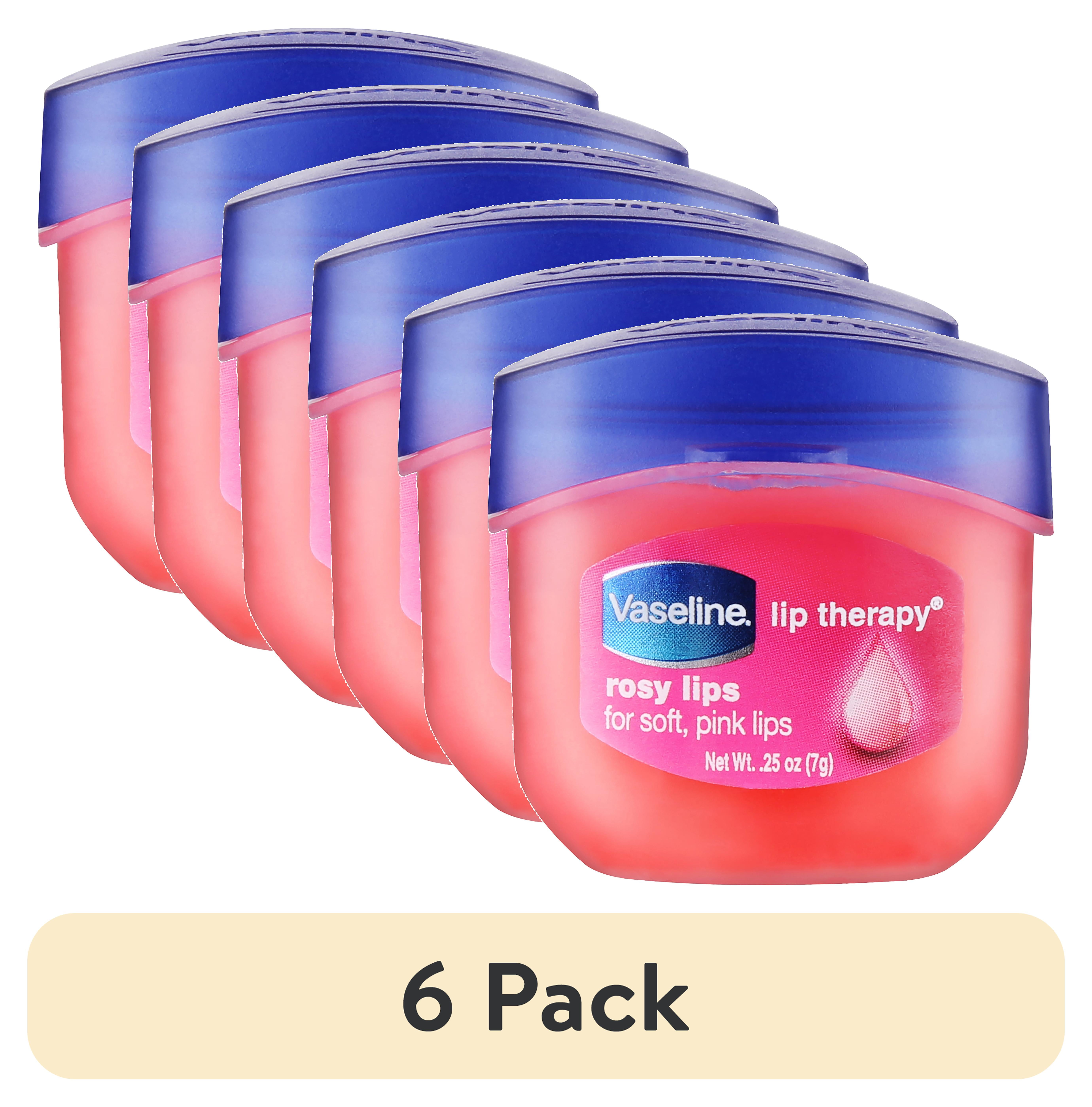 (6 pack) Vaseline Lip Therapy Tinted Lip Balm Mini, Rosy 0.25 oz - Walmart.com