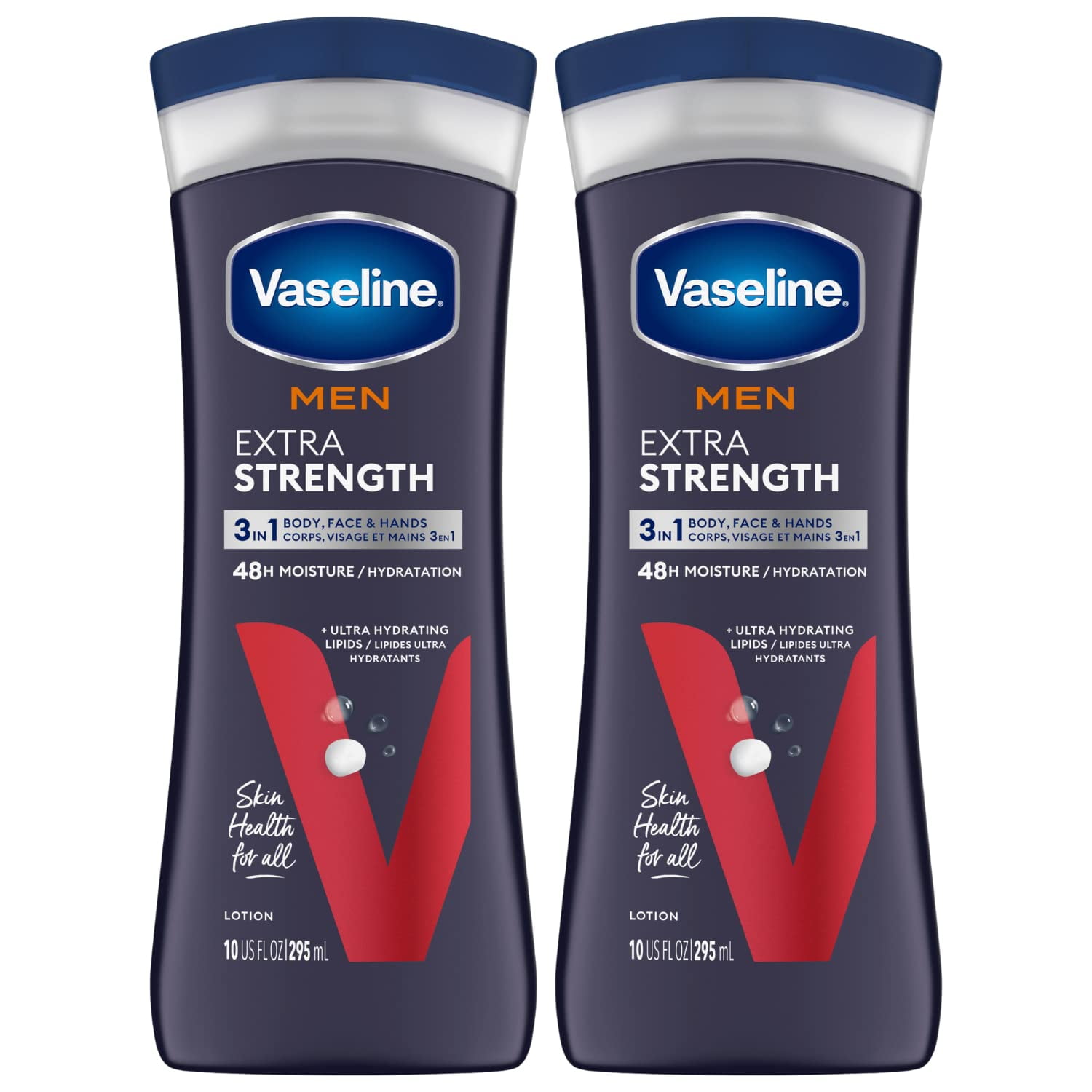Vaseline Lotion for Dry Skin - Men Extra Strength Lotion, Fast ...