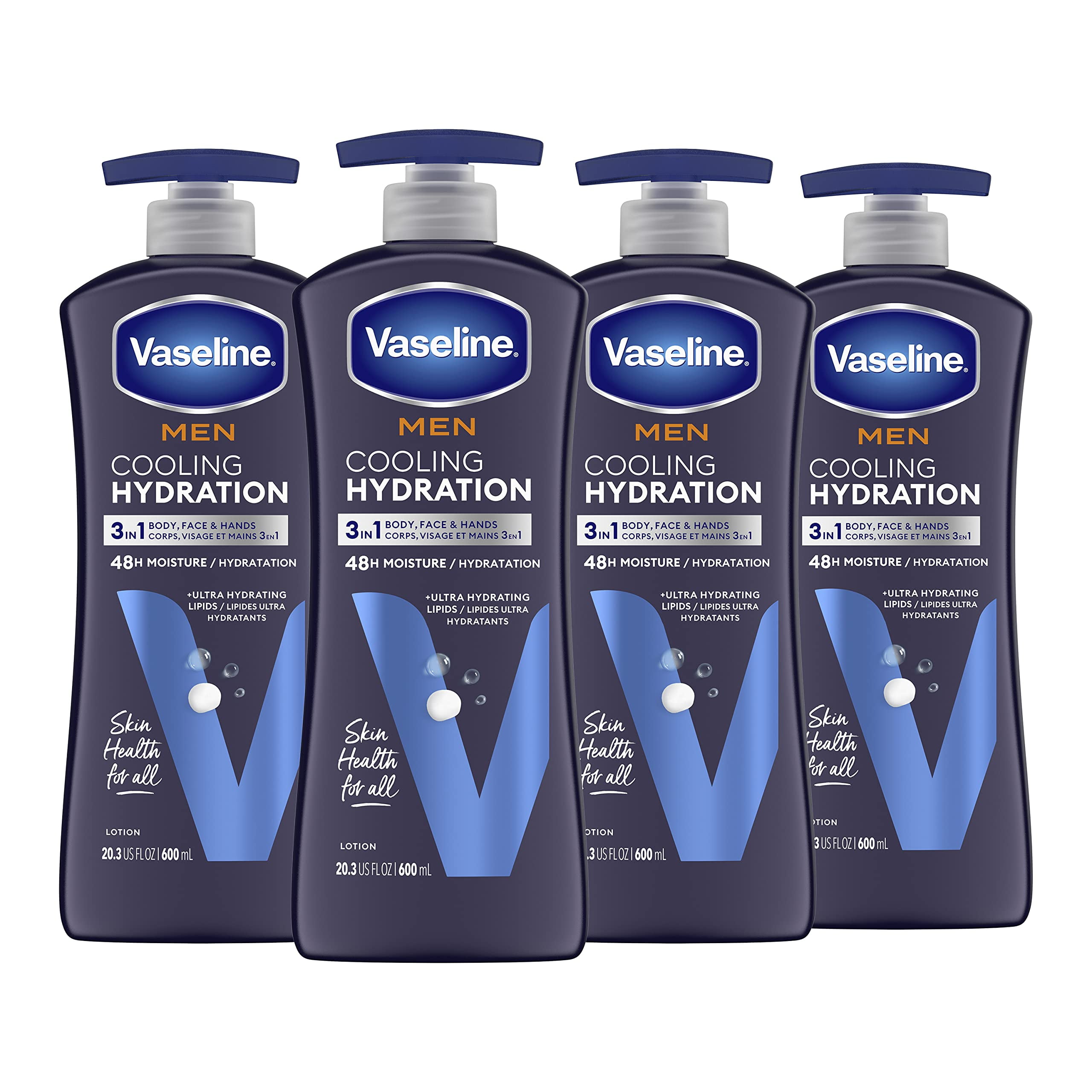 Vaseline Men Cooling Hydration MSF2 3-in-1 Face, Hands & Body Lotion ...