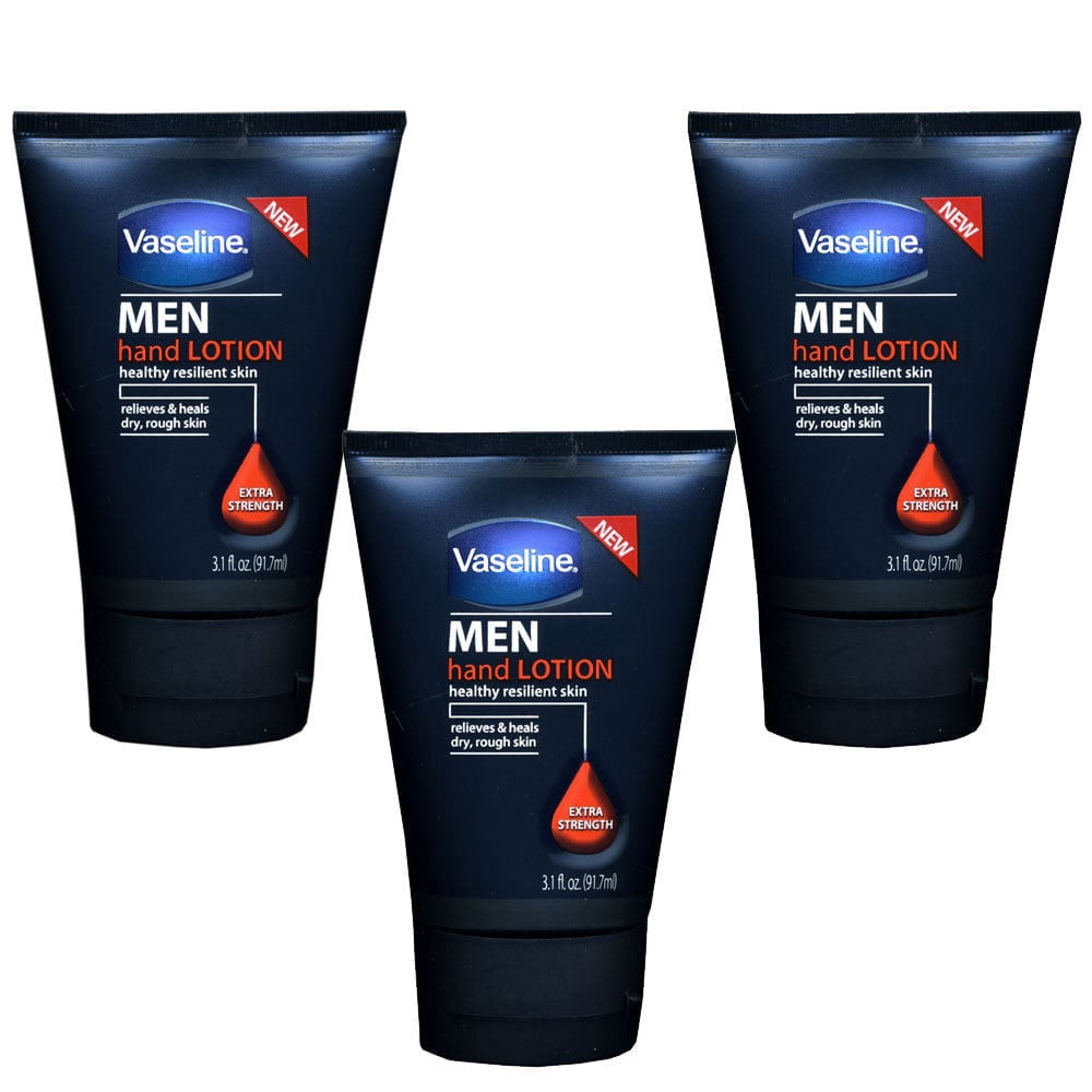 Vaseline Men Extra Strength 3.1-ounce Hand Lotion (Pack of 3) - Walmart.com