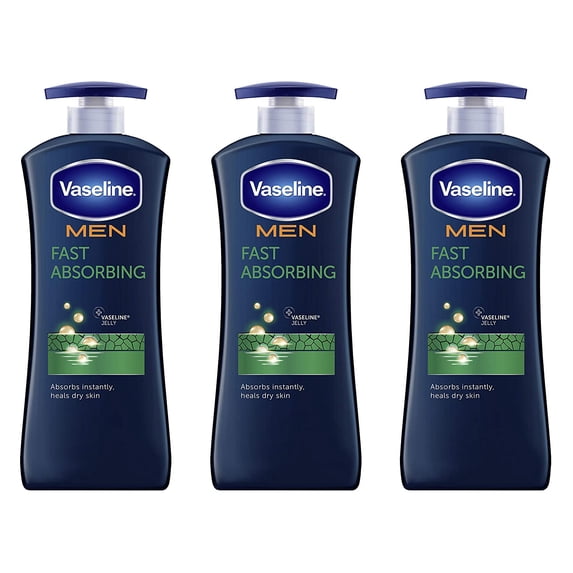Vaseline Men Healing Moisture Hand and Body Lotion For Dry Skin Fast ...