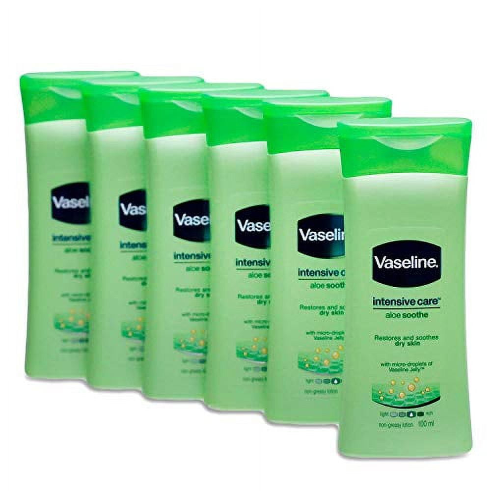 Vaseline Non Greasy Intensive Care Body Lotion, Aloe Soothe 6 Travel ...