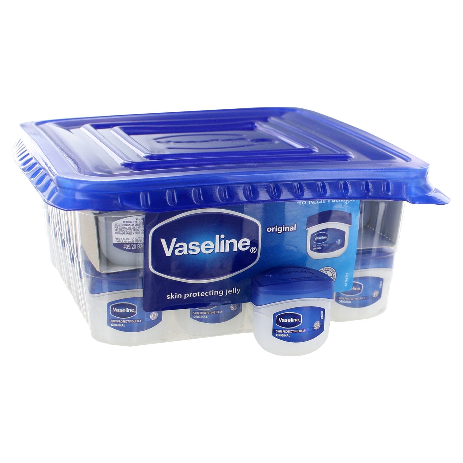 Vaseline Mini Petroleum Jelly, Pure Skin Moisturizer, Travel Size, 0.25 ...