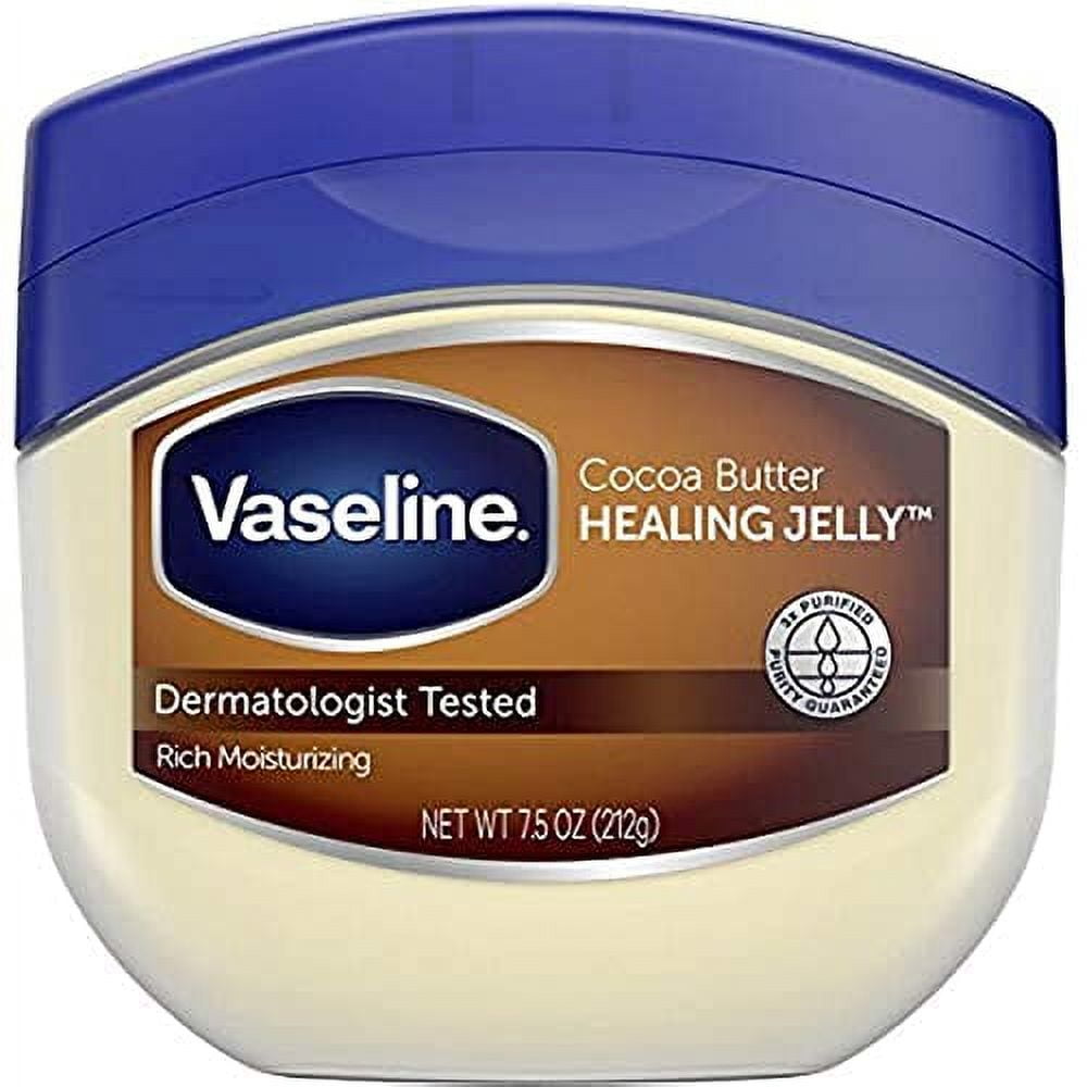 Vaseline Petroleum Jelly Cocoa Butter 7.5oz, Pack of 3, Moisturizing ...