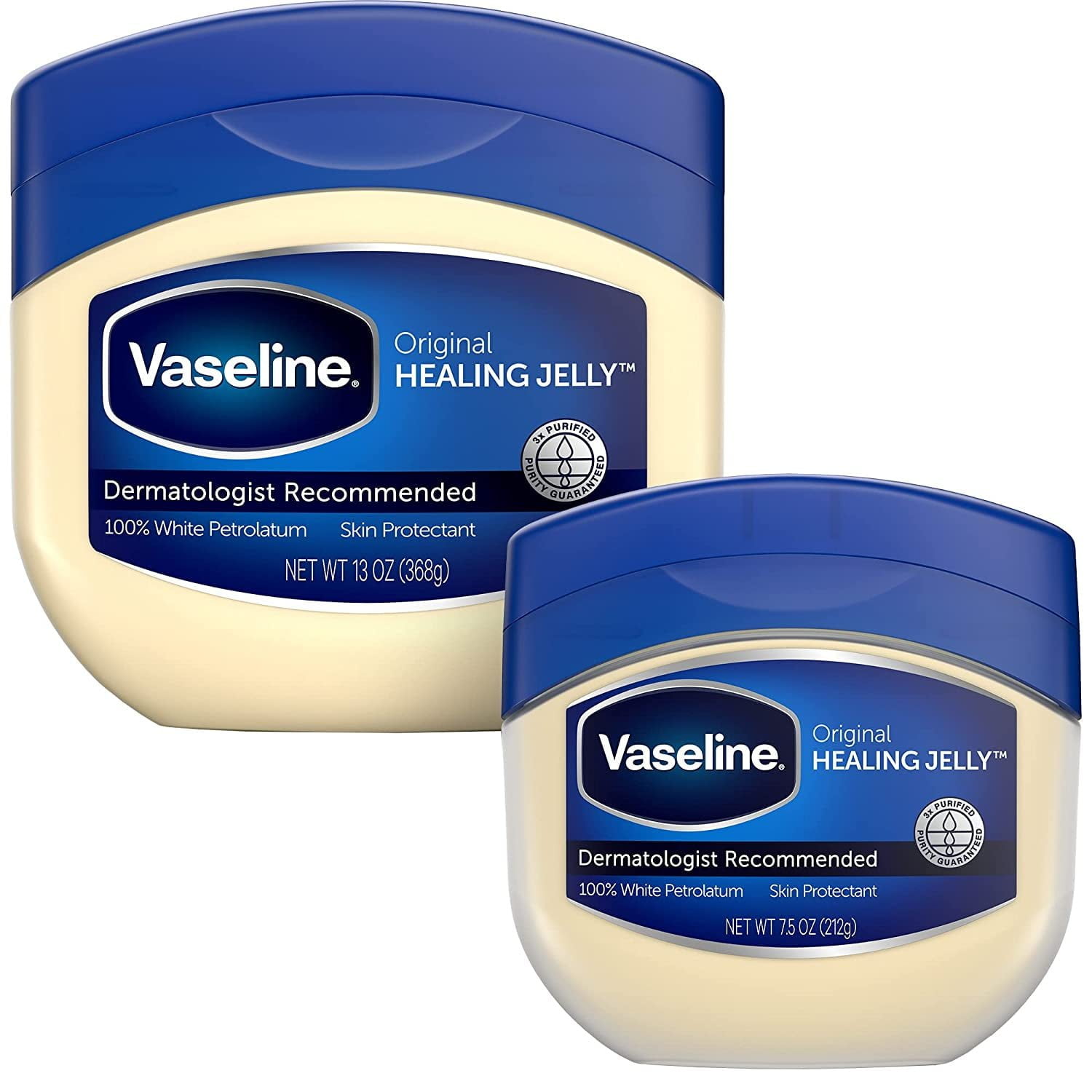 Vaseline Petroleum Jelly, Dermatologist Recommended, Original, 100% ...