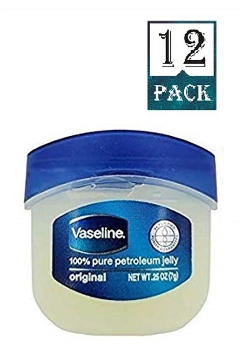 Vaseline Pocket Size 100% Pure Petroleum Jelly Original .25 Ounce (Pack ...