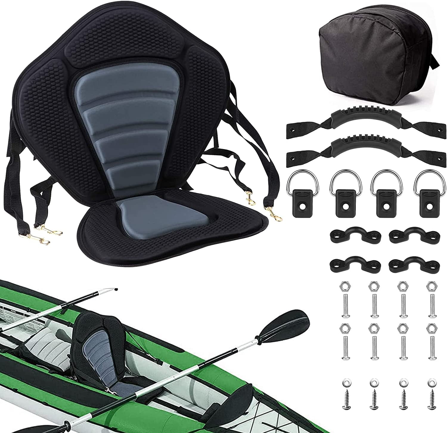 Vashly Kayak Seat, Detachable Universal Paddle Board Seat for Kayak ...