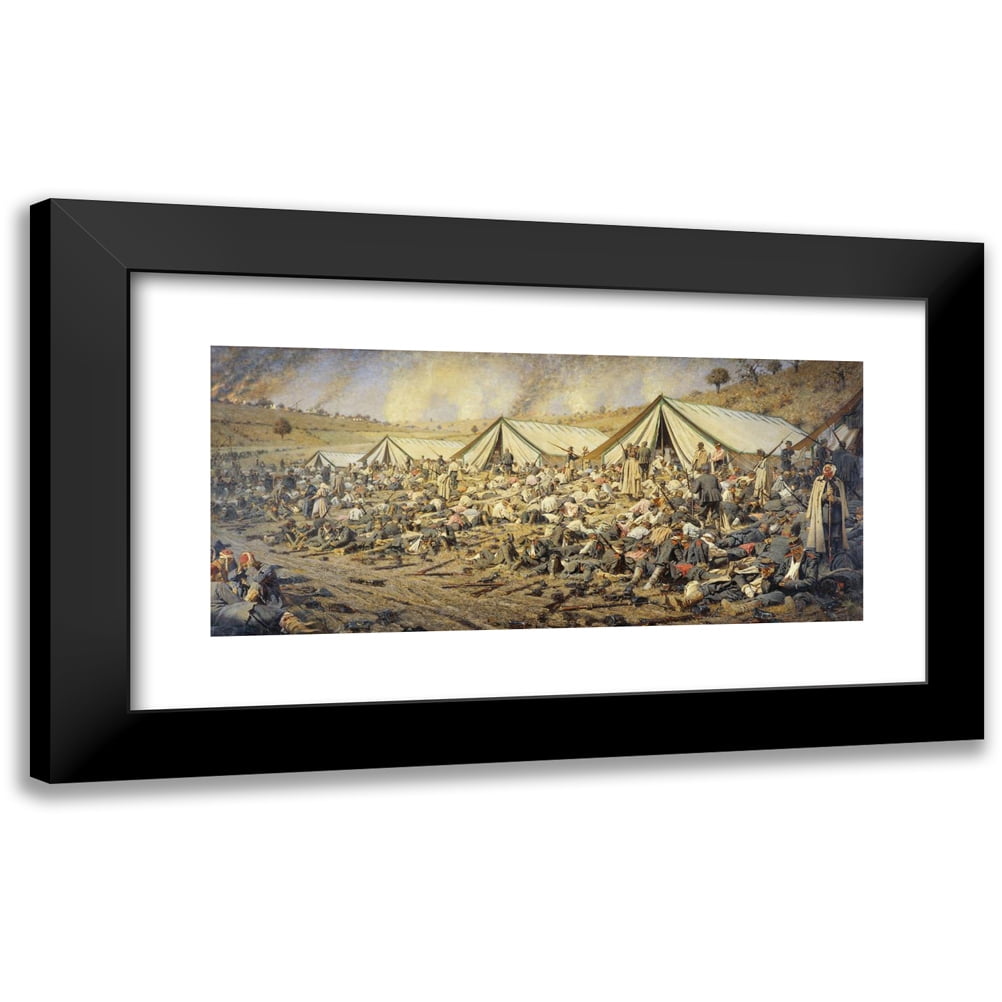 Vasily Vereshchagin 24x13 Black Modern Framed Museum Art Print Titled ...