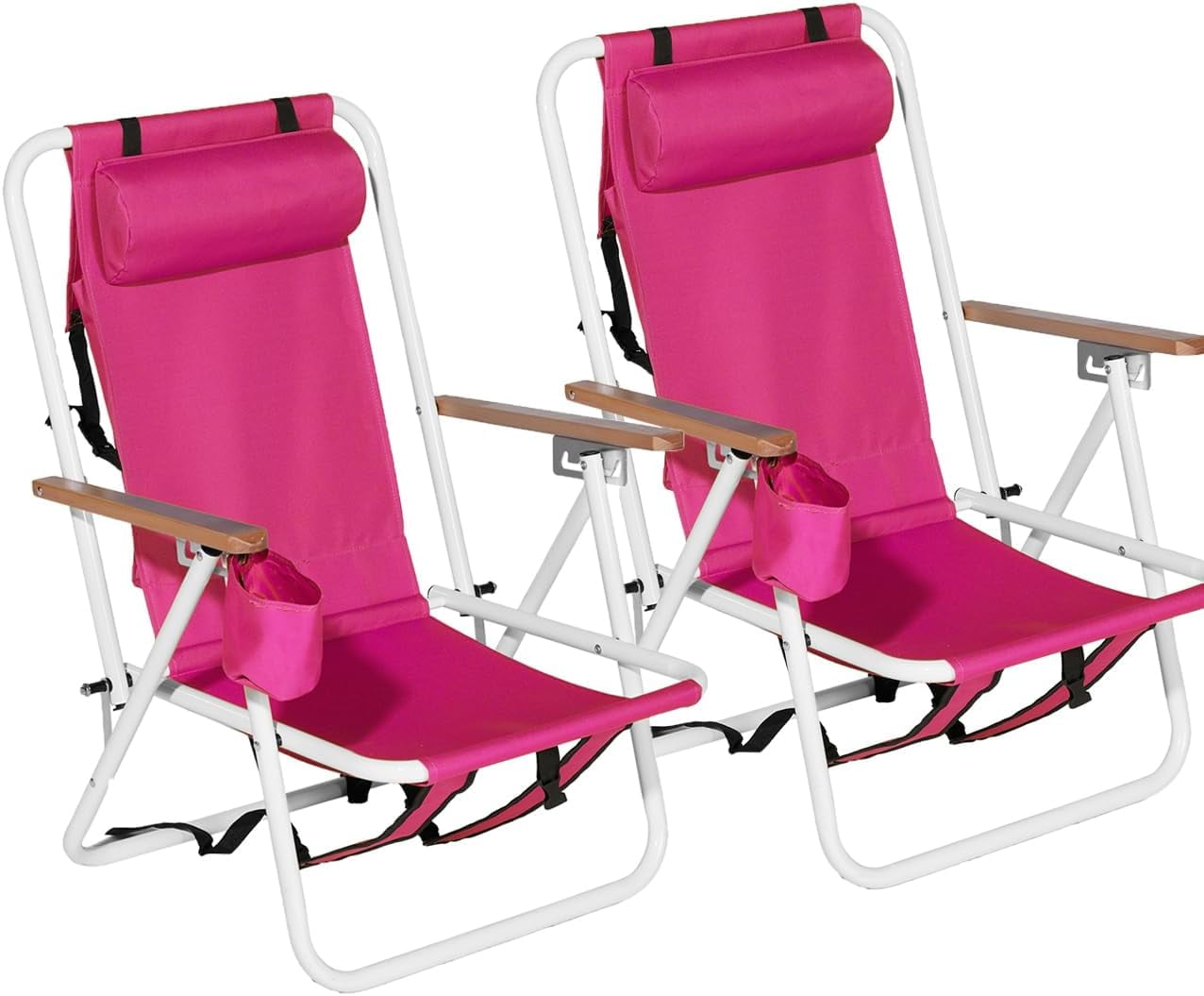 Vasitelan 2-Pack Lightweight Portable Folding Camping Beach Chair for ...