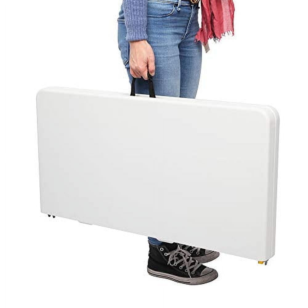 Vasitelan Square Folding Card Table, Portable Plastic Picnic Table with ...