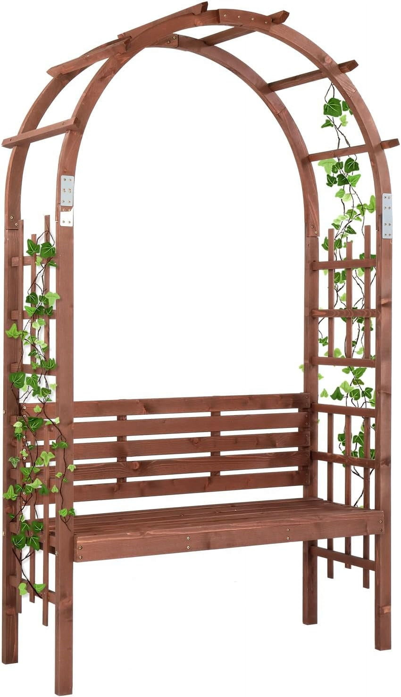 Vasitelan Wooden Garden Arbor for Climbing with Garden , Garden Arch to ...