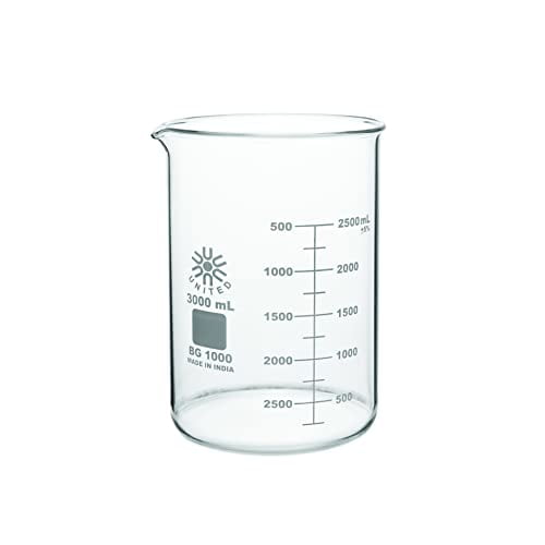 United Scientific 2090018 3000 ml Beakers - Low Form - Borosilicate ...