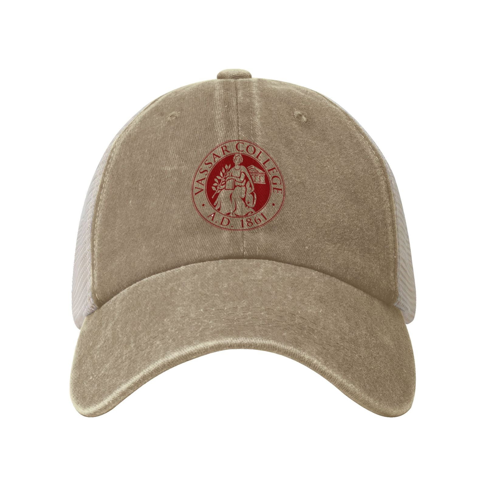 Vassar College Hat Adjustable Athletic Vintage Washed Distressed Mesh ...