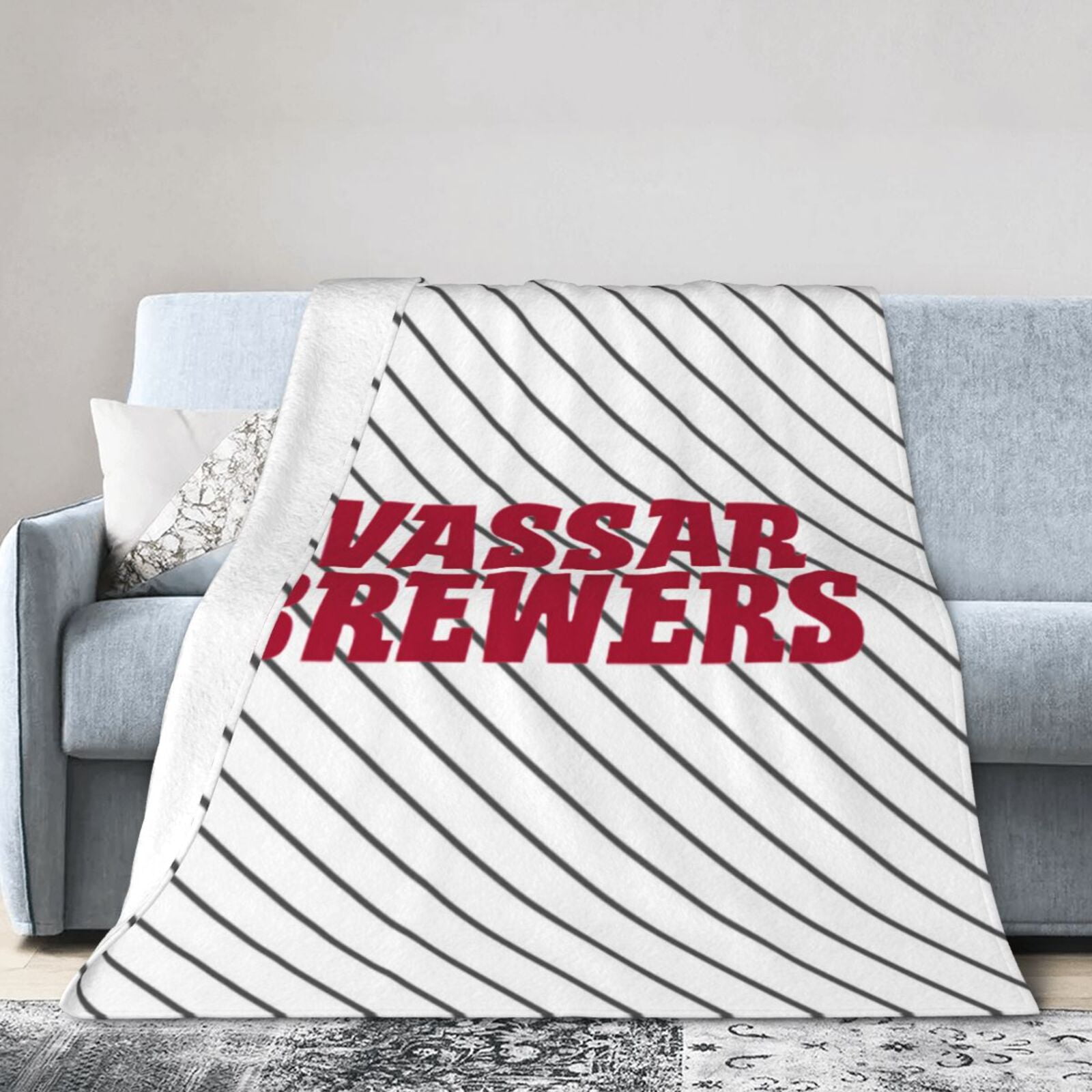 Vassar College Vassar University Ultra-Soft Micro Fleece Blanket Multi ...