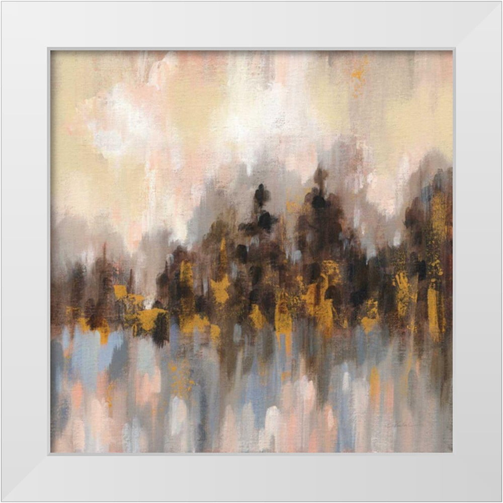 Vassileva, Silvia 26x26 White Modern Wood Framed Museum Art Print Titled - Blushing Forest I ...