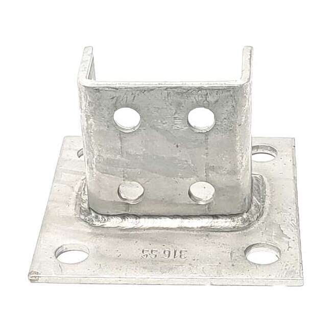 Vast Strut Channel Fitting,Silver,1/4 V70SQS2 - Walmart.com