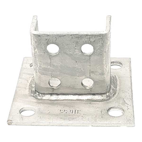 Vast Strut Channel Fitting,Silver,1/4 V70SQS2 - Walmart.com