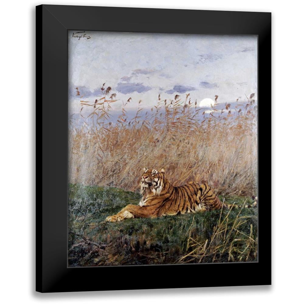 Vastagh, Geza 15x18 Black Modern Framed Museum Art Print Titled - Tiger ...