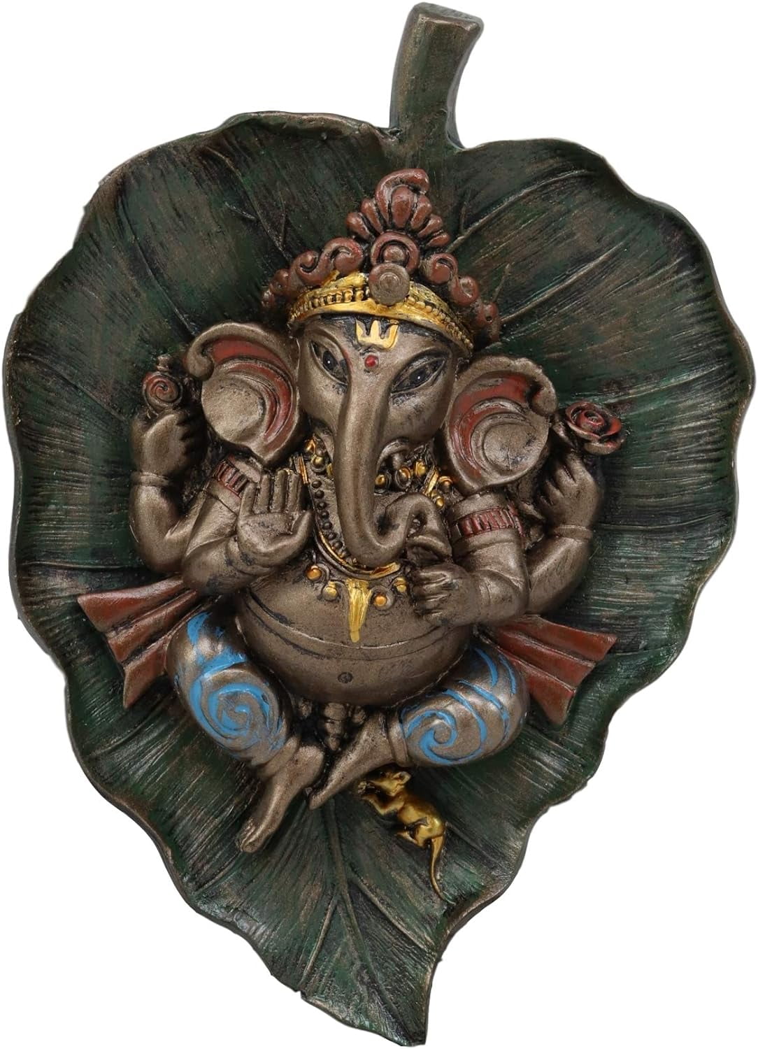 Vastu Symbol of Good Luck Prosperity Hindu God Lord Ganesha On Peepal ...
