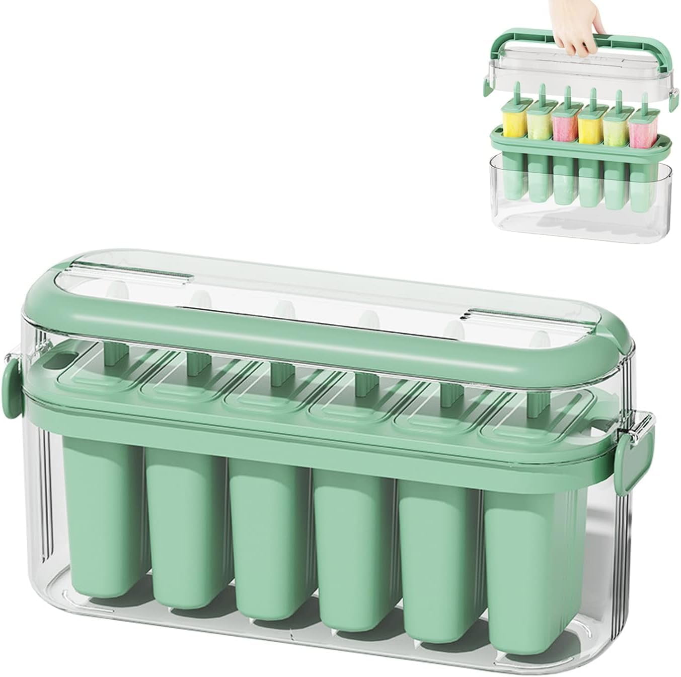 Vasukie Kulfi Mould Kulfi Moulds Set of 6 Ice Cream Sticks DIY Kit ...