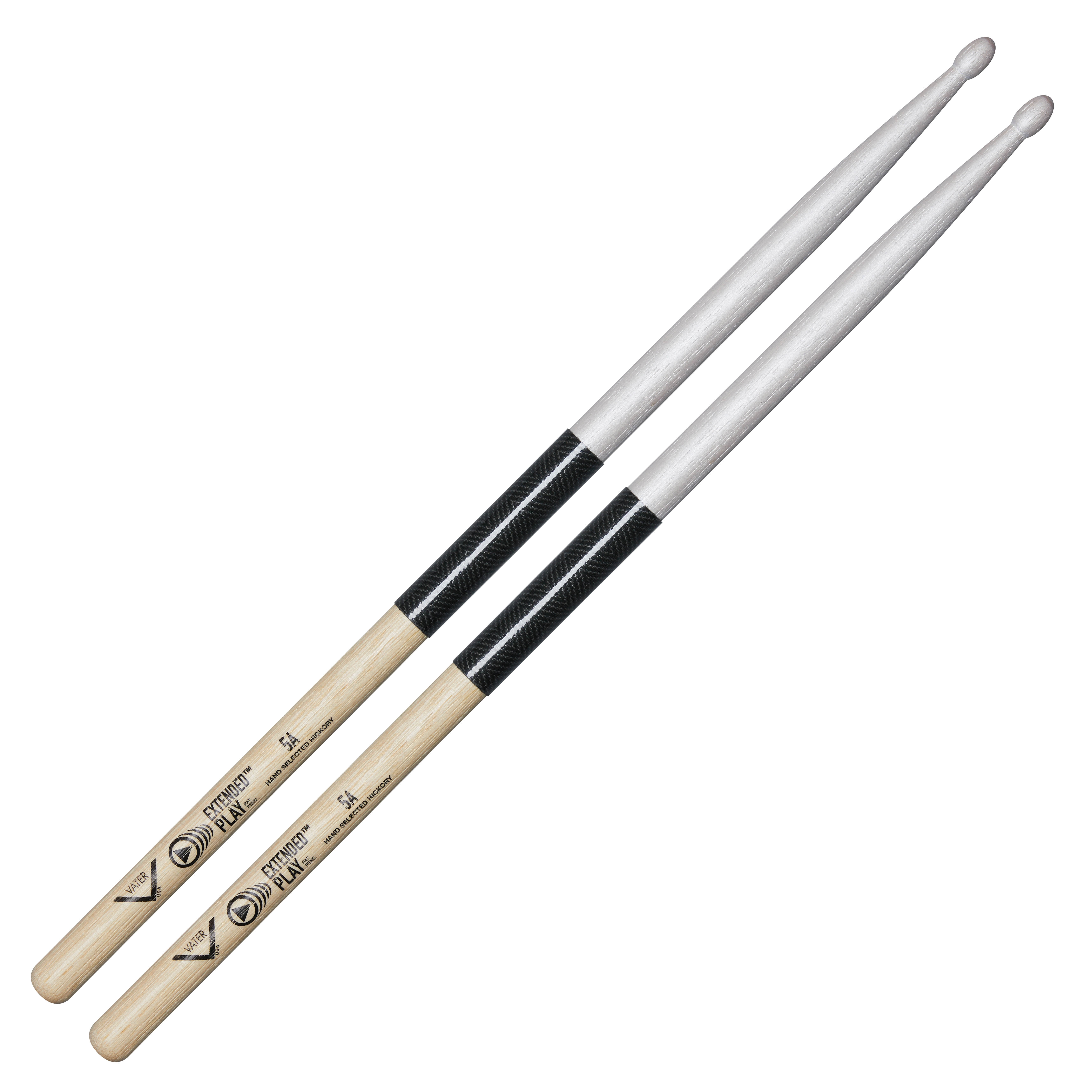 Vater Extended Play Series 5A Hickory Wood Tip Drumsticks - Walmart.com