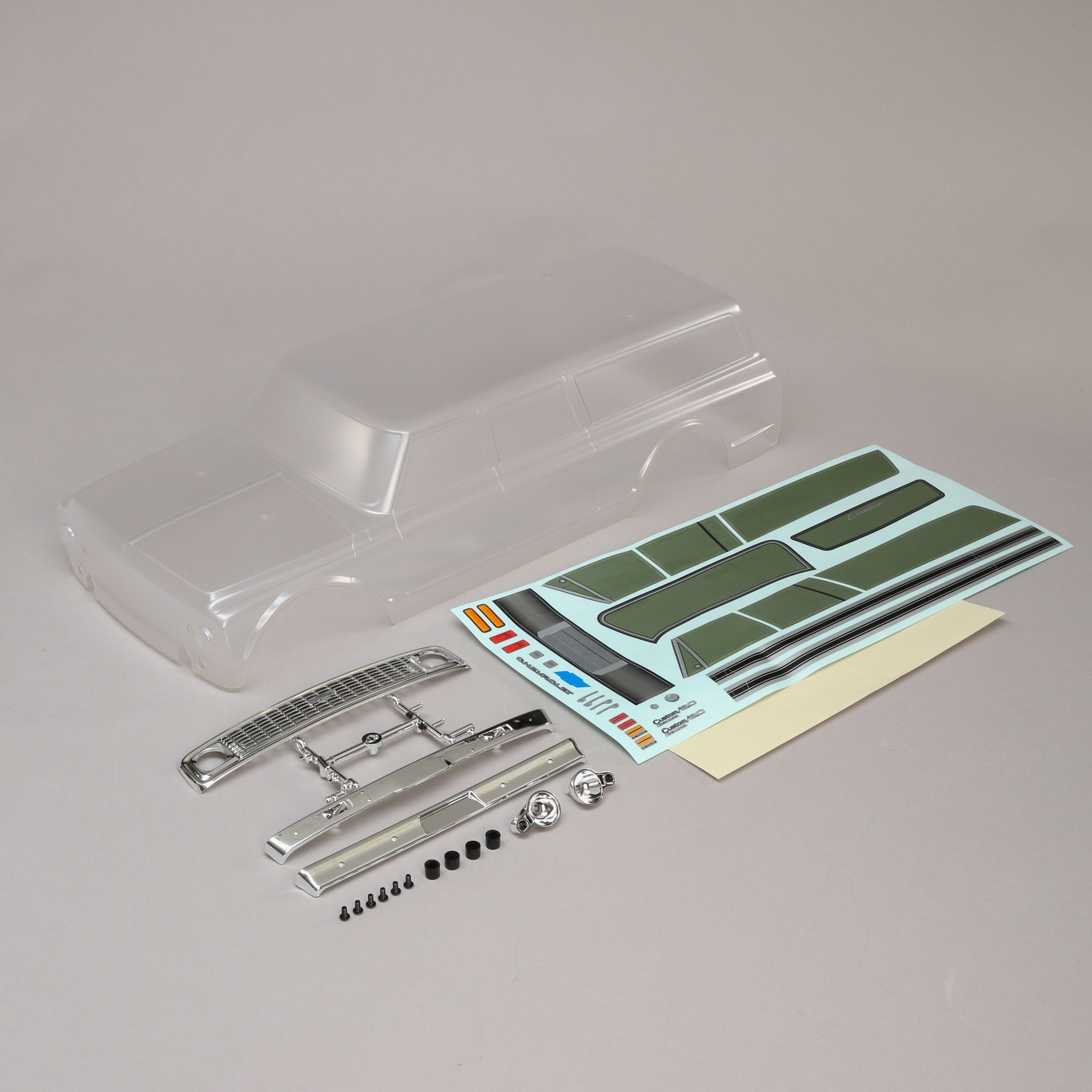 Vaterra 1972 Chevy Suburban Body Set 314mm WB Clear VTR230062 Car/Truck ...