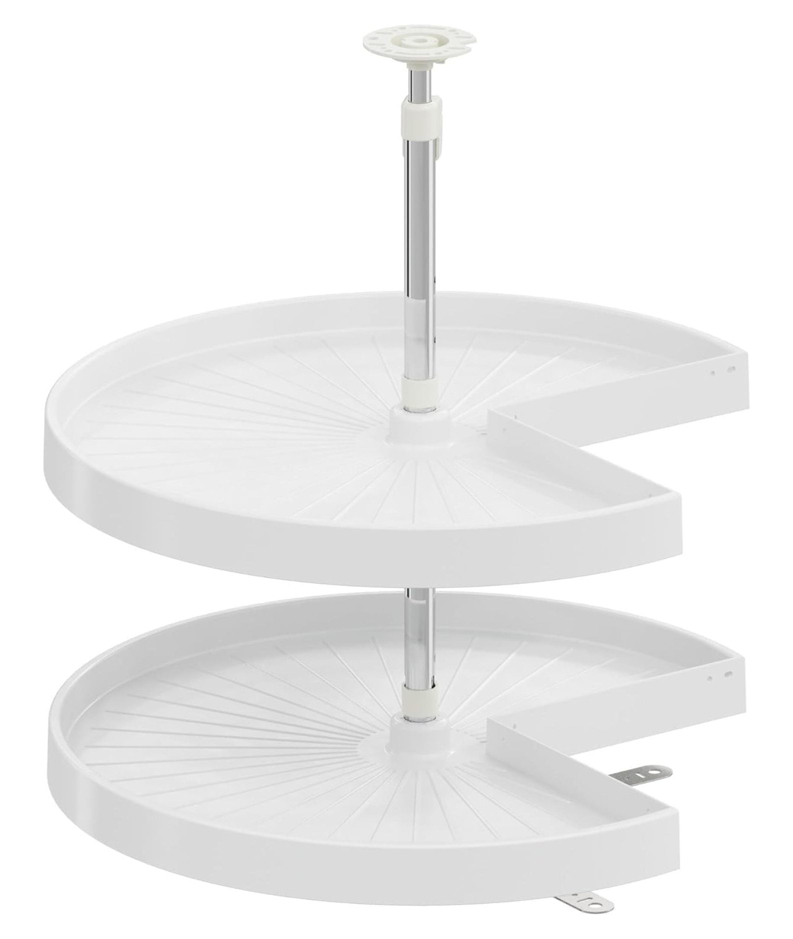 Vath-Sagel Pie Cut Shaped Polymer 2 Shelf Lazy Susan for Corner Base ...