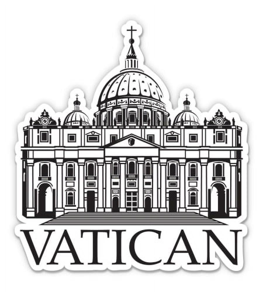 Vatican - 7" Vinyl Sticker - For Car Laptop I-Pad - Waterproof Decal ...