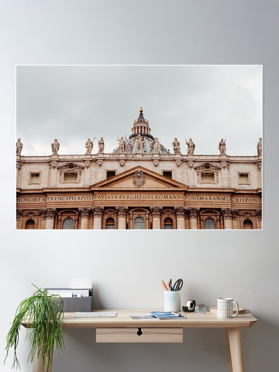 Vatican City Architecture Rome Italy Poster Wall Art, Modern Wall Decor ...
