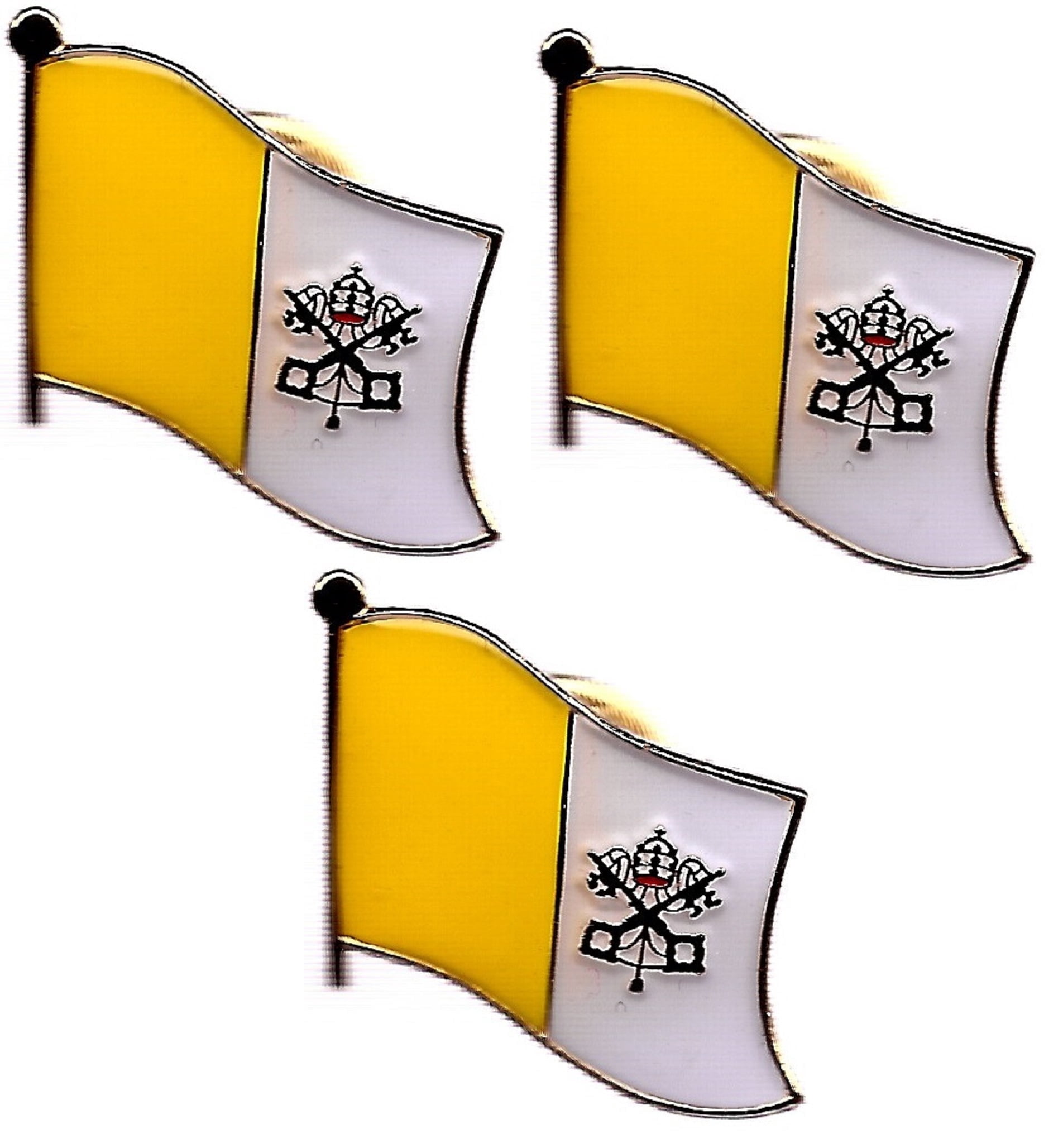 Vatican City Single Flag Lapel Pins, pack of 3 - Walmart.com