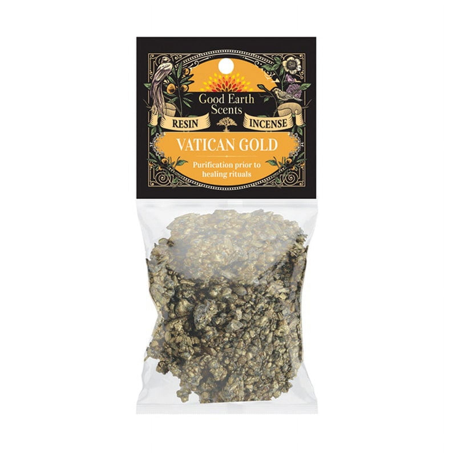 Vatican Gold Natural Resin Incense 1oz Pack | Premium Plant Resin ...