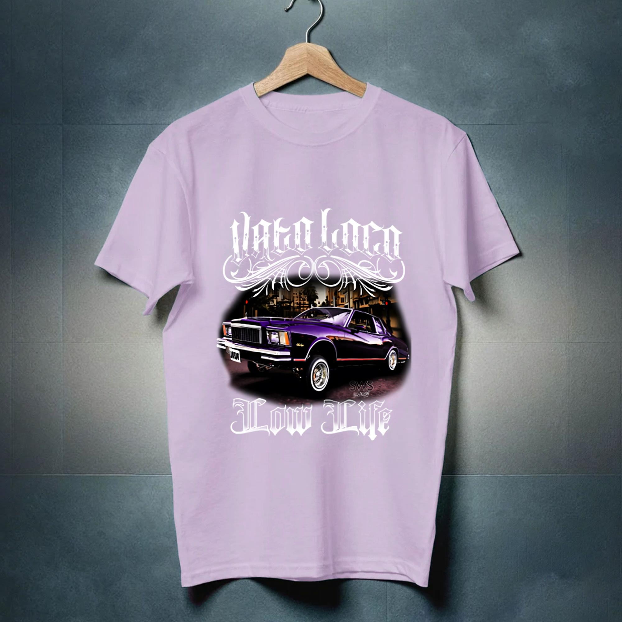Vato Loco Low Rider Monte Carlo T-Shirt Print On Shaka Wear Heavyweight ...