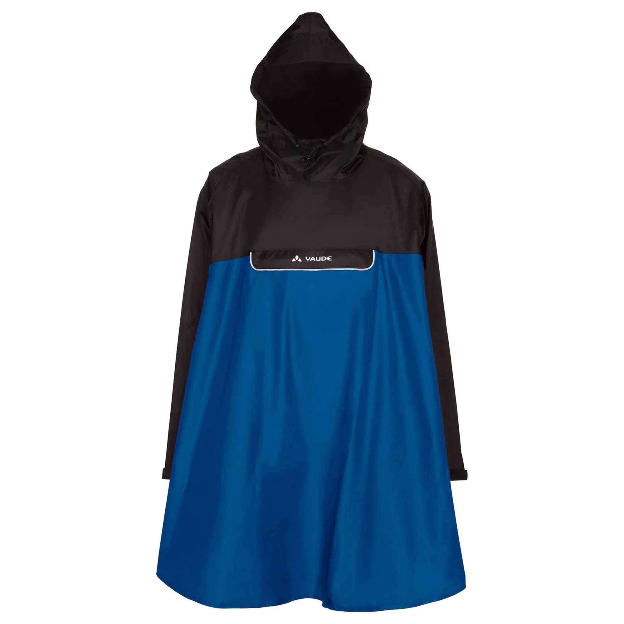 Vaude Valero Unisex Rain Poncho - Xlarge - Dark Sea/ Black - Walmart.com