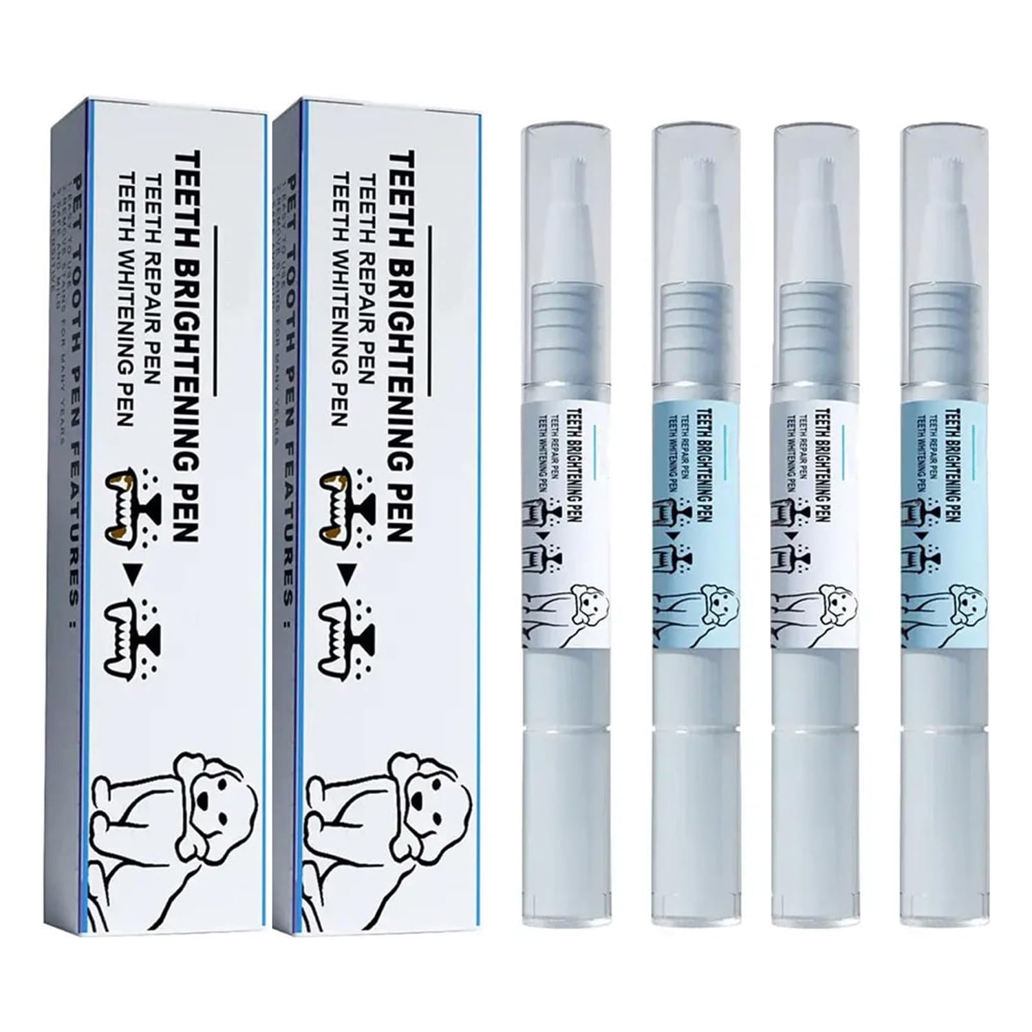 Vaudf Pet Toothbrush Pen, 2025 New Pet Oral Restoration Whitening Gel ...