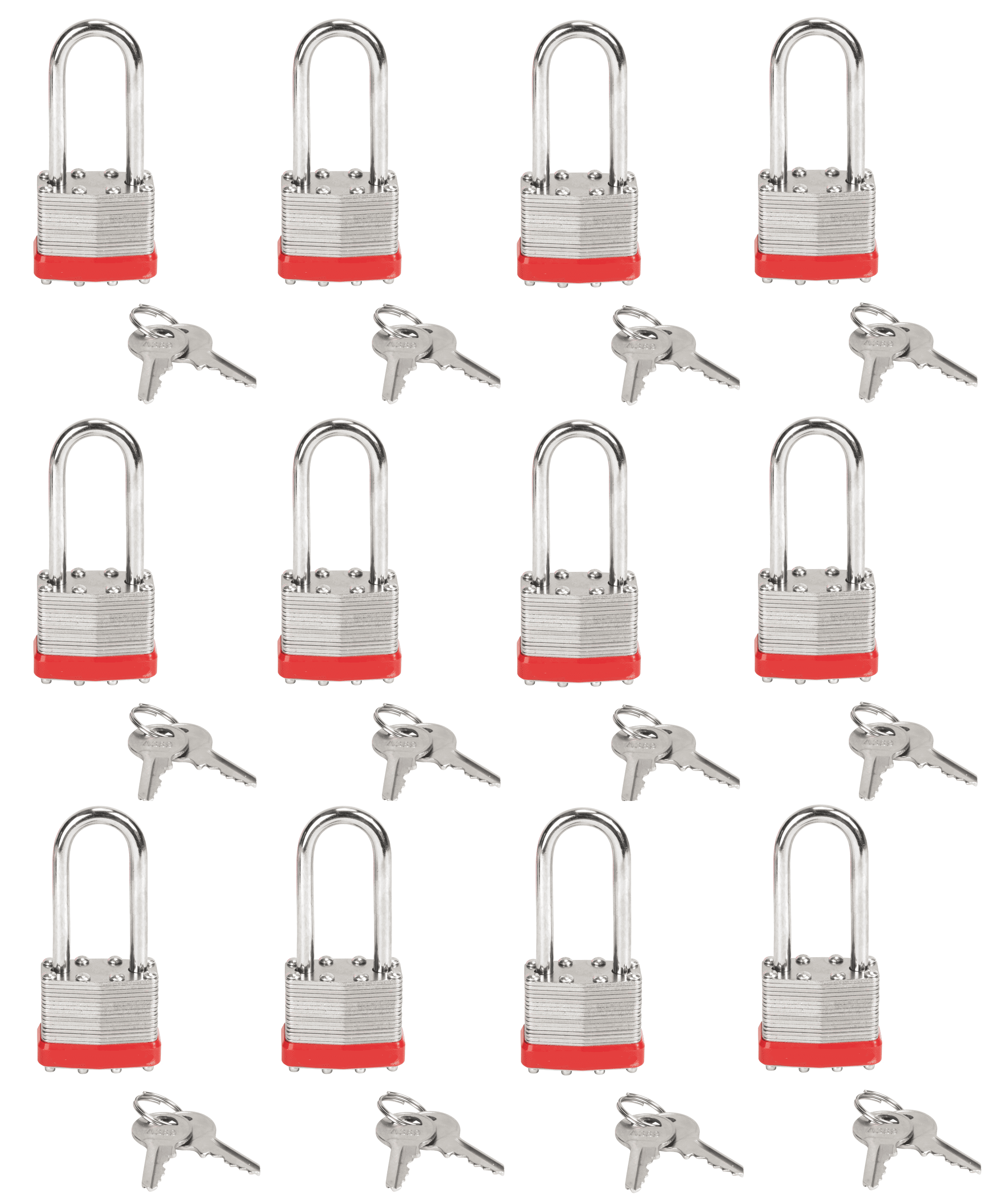 Vault Locks 40mm Keyed Alike Long Shackle Padlock - Pack of 12 ...