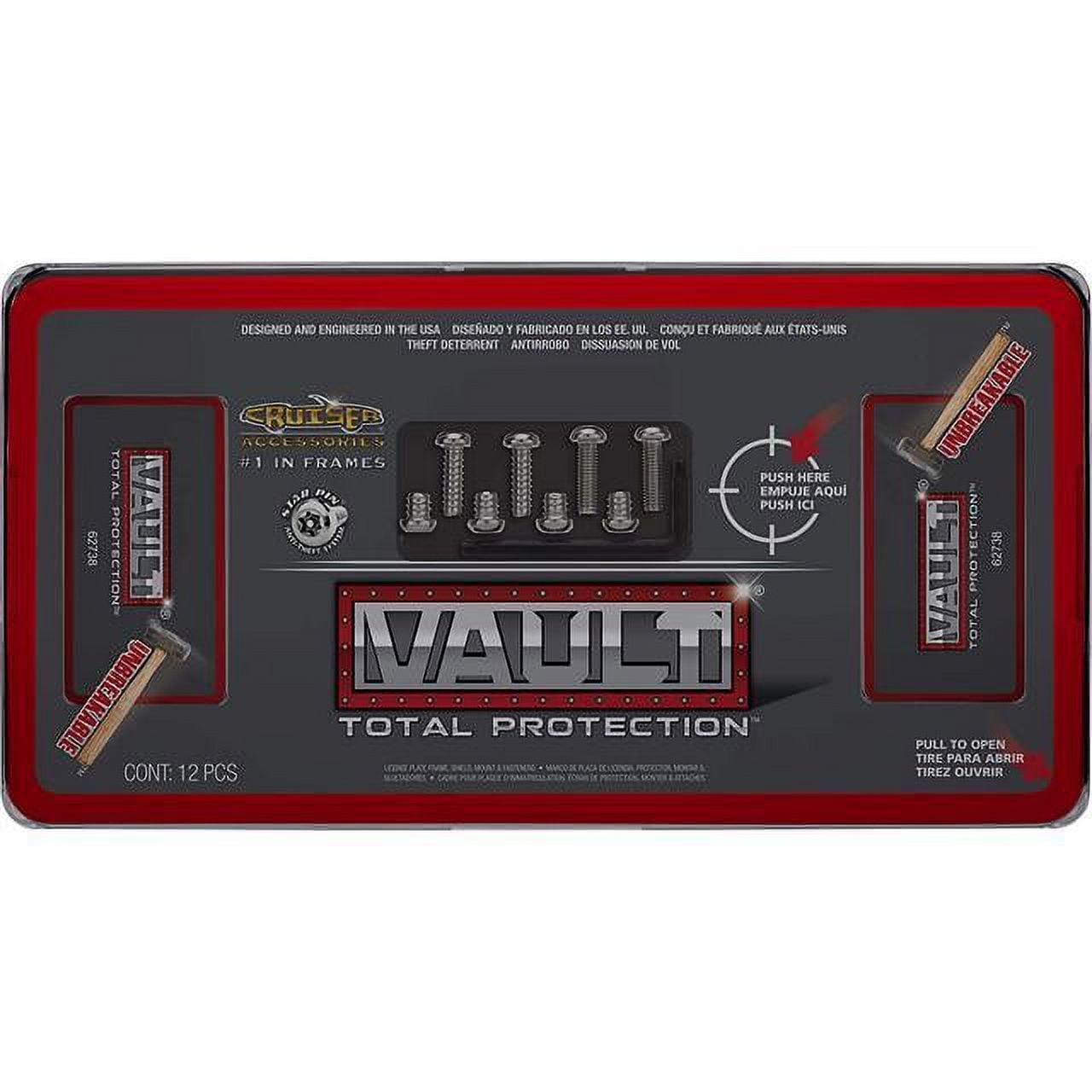 Vault Red / Smoke ABS Plastic License Plate Frame - Walmart.com