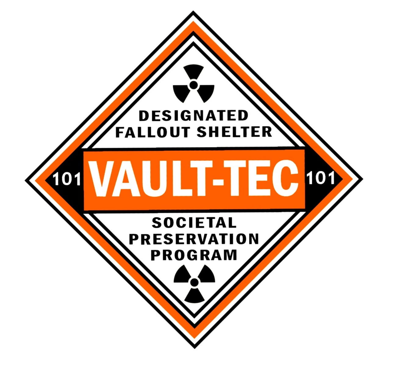 Vault-Tec Designated Fallout Shelter Cling Decal - Walmart.com