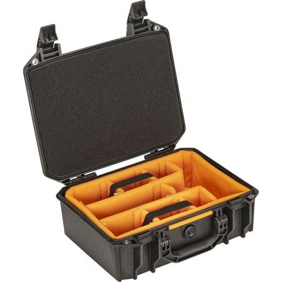 Pelican Vault V200 Medium Case, Foam and Dividers, Black, Polyethylene ...