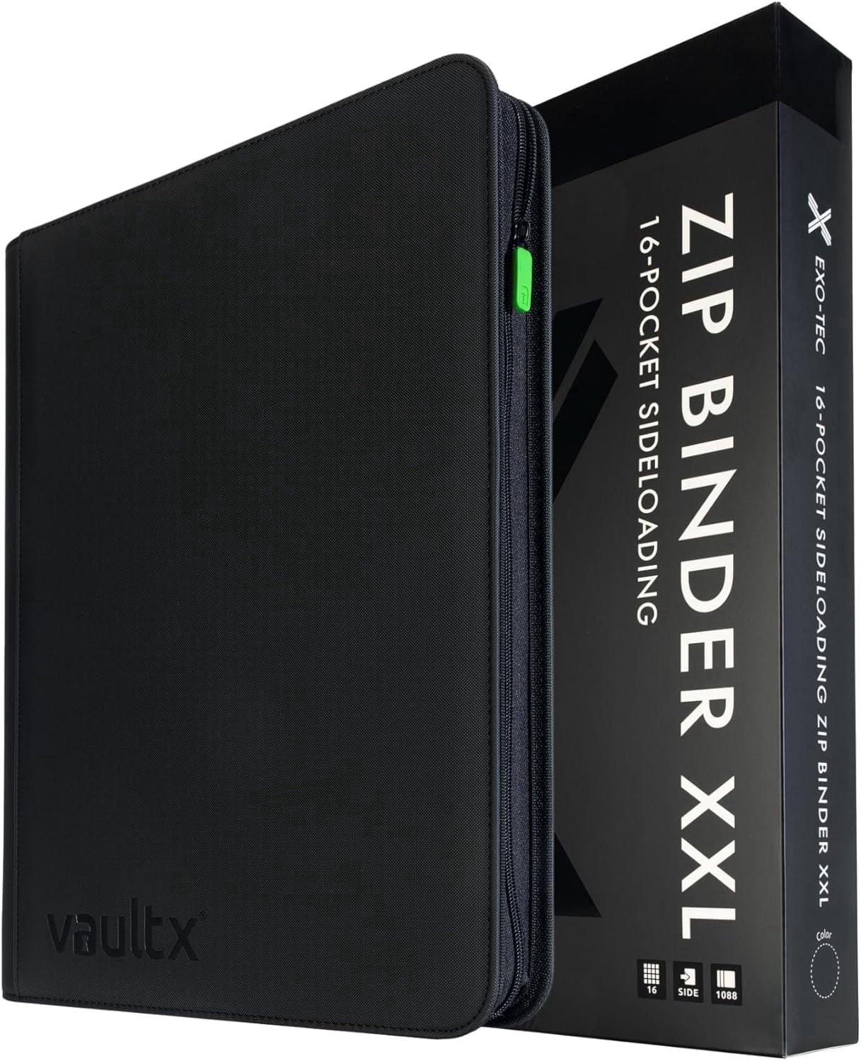 MUSEEQ 16 Pocket XXL Trading Card Zip Binder, 1088 Cards, Exo-Tec Album ...