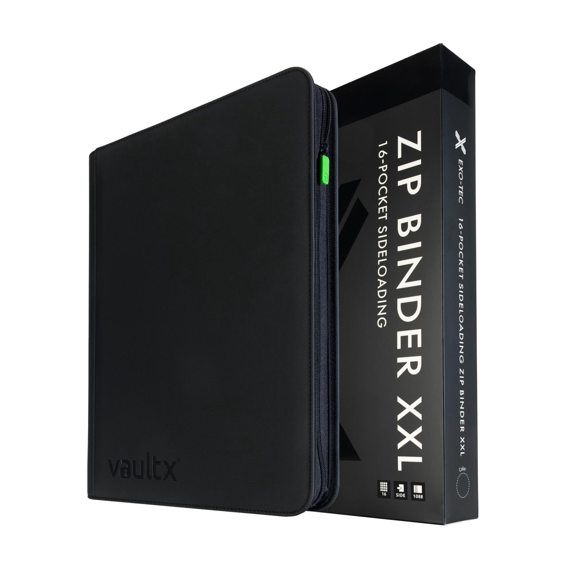 Vault X 16 Pocket XXL Trading Card Zip Binder, 1088 Cards, Premium Exo ...