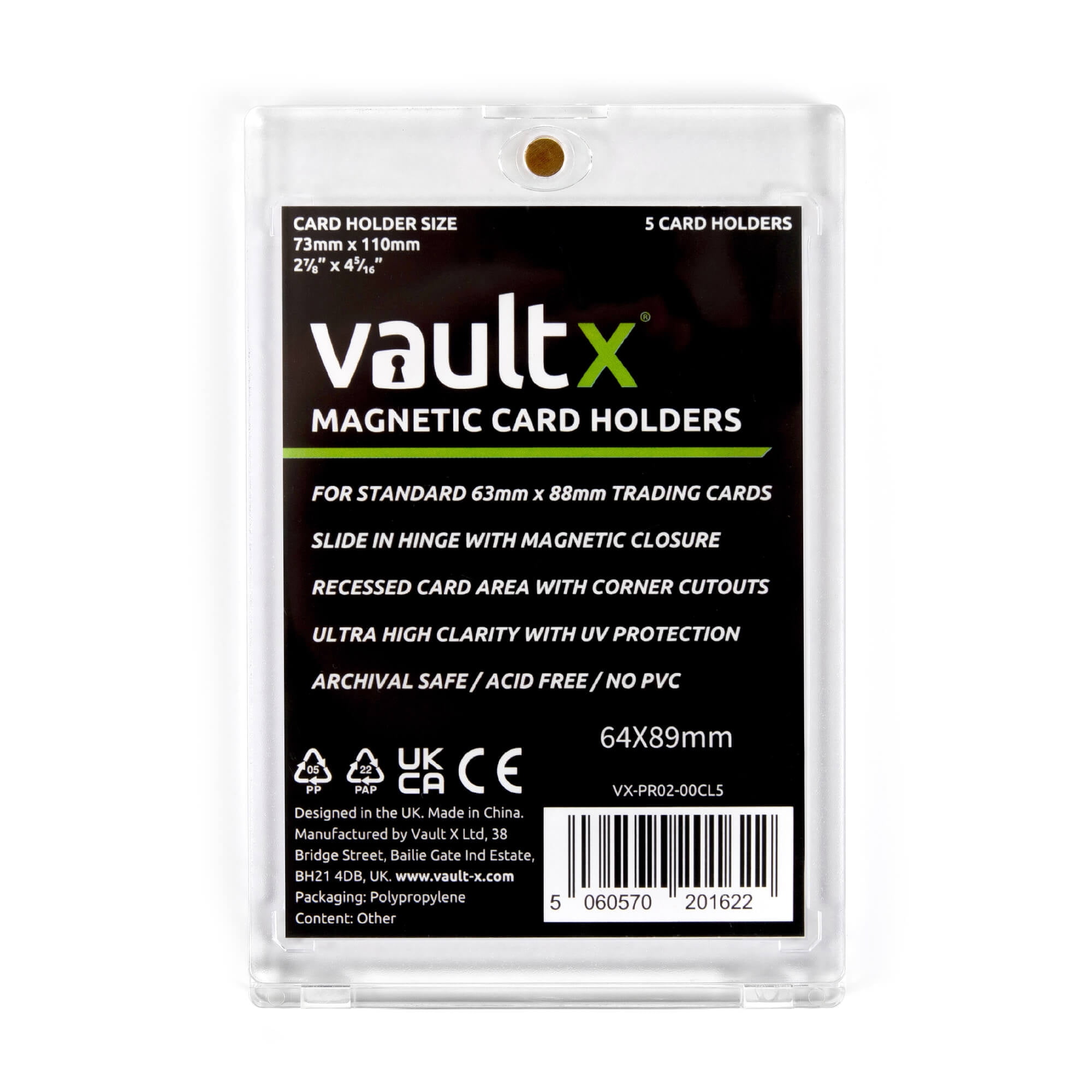 Vault X Magnetic Card Holders - 100pt for Trading Cards & Sports Cards ...