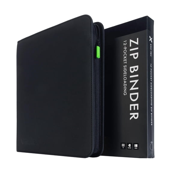 Vault X 12-Pocket Trading Card Binder, 480 Side Loading Pages, Acid ...
