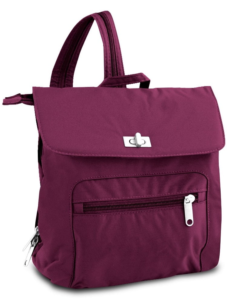 VaultPro Hack-Proof RFID Anti-Theft Convertible Backpack II, Purple ...