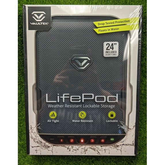 Vaultek Lifepod Safe Titanium Gray - Rugged Gun Case, Lockable Handgun ...