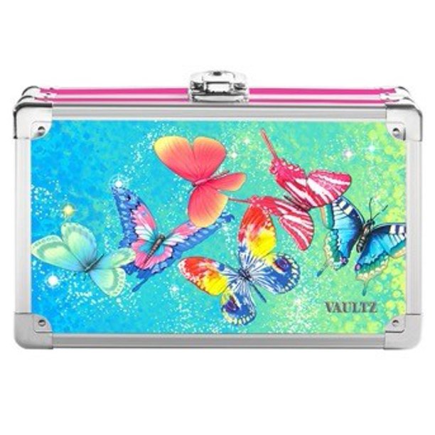 Vaultz Locking Pencil Box 3D Butterflies - Walmart.com
