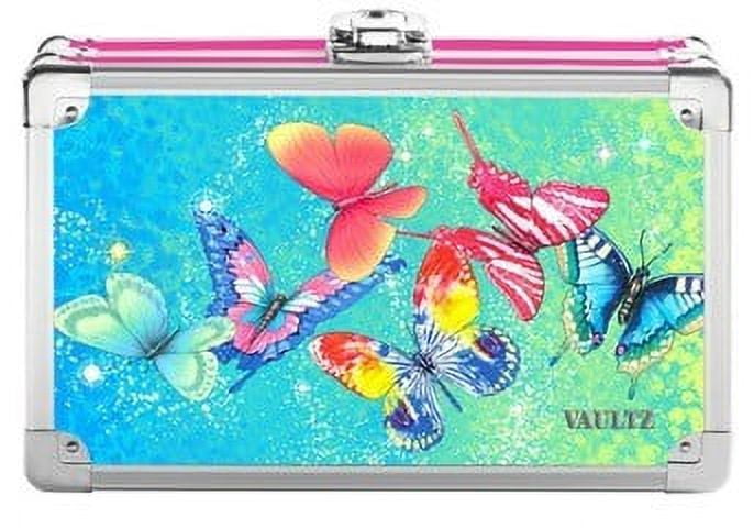 Vaultz Locking Pencil Box 3D Butterflies - Walmart.com